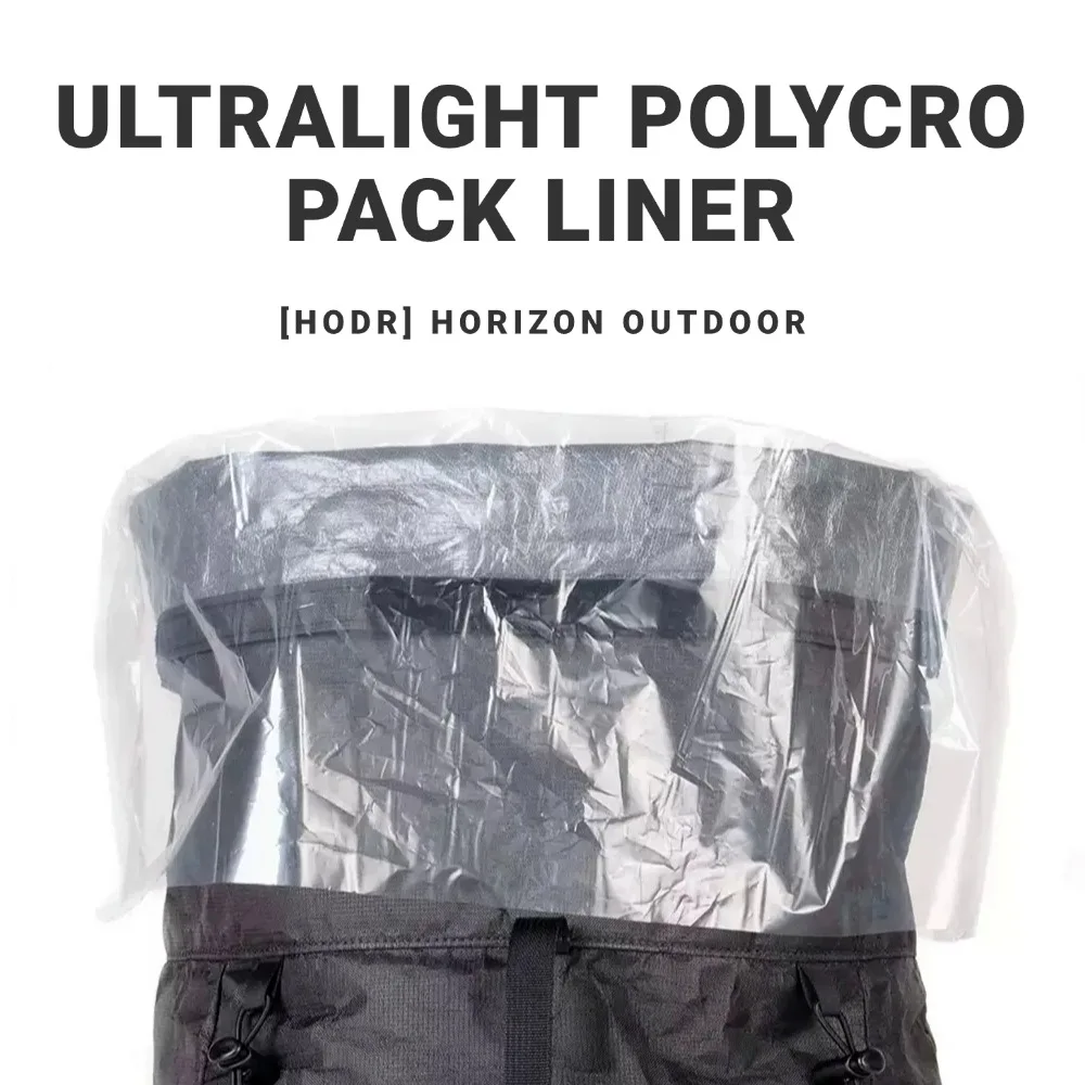 Ultralight 14g Backpack Pack Liner — Waterproof Polycro Inner Dry Bag ...