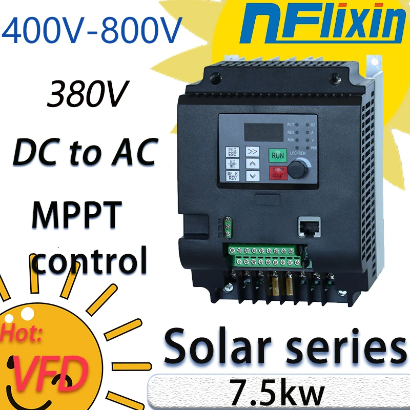Solar VFD 380V pump inverter solar inverter for submersible 380v vfd ac ...