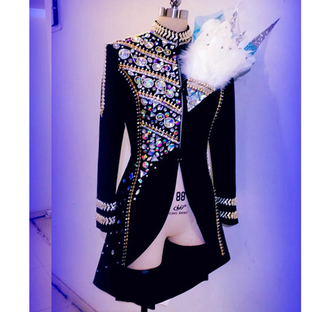 Veste-longue-scintillante-pour-hommes-bar-spectacle-de-nuit-chanteur ...