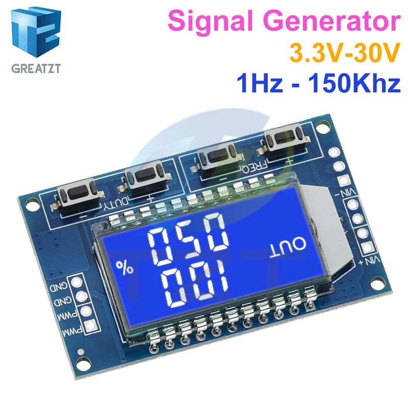 1Hz-150Khz-Signal-Generator-PWM-Board-Module-Pulse-Frequency-Duty-Cycle ...