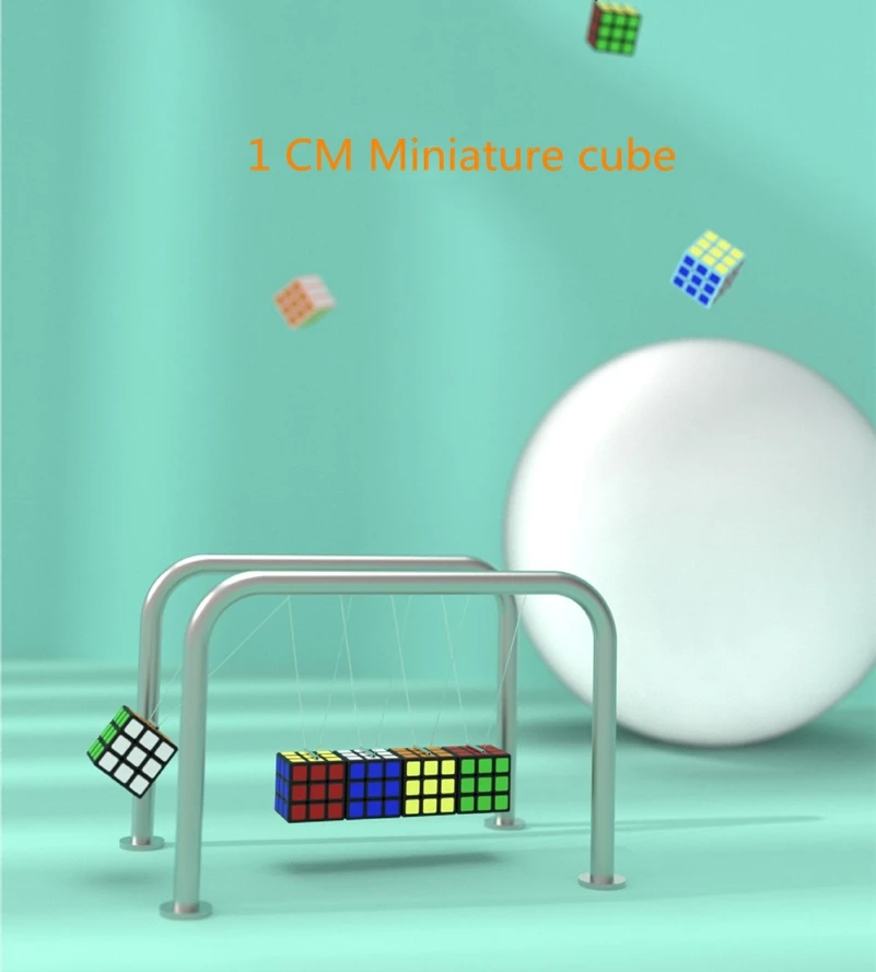 1 cube rose - Mini Cube Magique De 1cm 3x3x3, Puzzle De 10mm, Nouveau ...