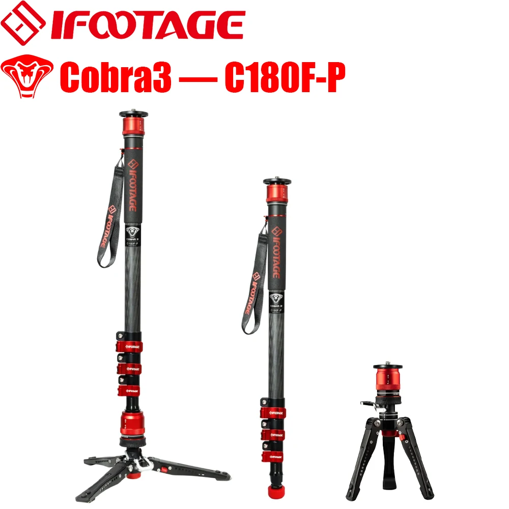 IFOOTAGE-Cobra-3-C180F-P-Einbeinstativ-f-r-Kamera-mit-Pedalverriegelung ...