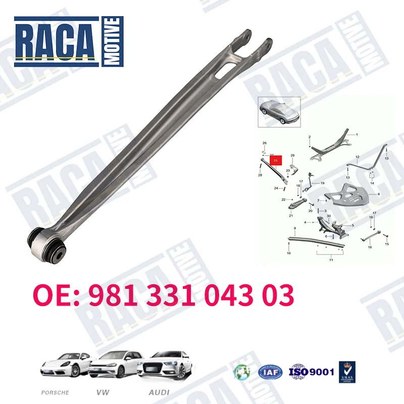 For Porsche 981 991 718 982 Camman Boxster Rear Suspension Control Arm ...