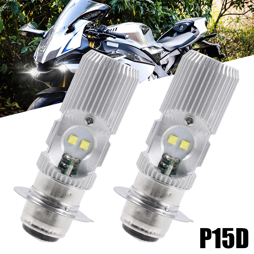2x-P15D-25-1-LED-motosiklet-far-ampuller-P15D-H6M-LED-Moto-far-Honda-i ...