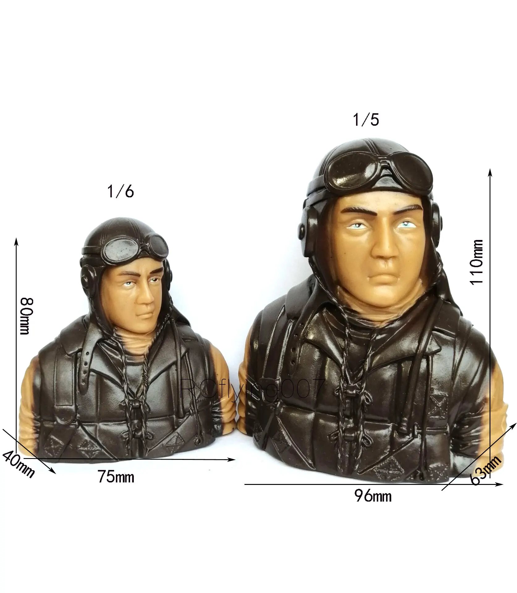 Model aircraft pilot 1/5 WWII Japanese pilots Simple color 1/5 Scale RC ...