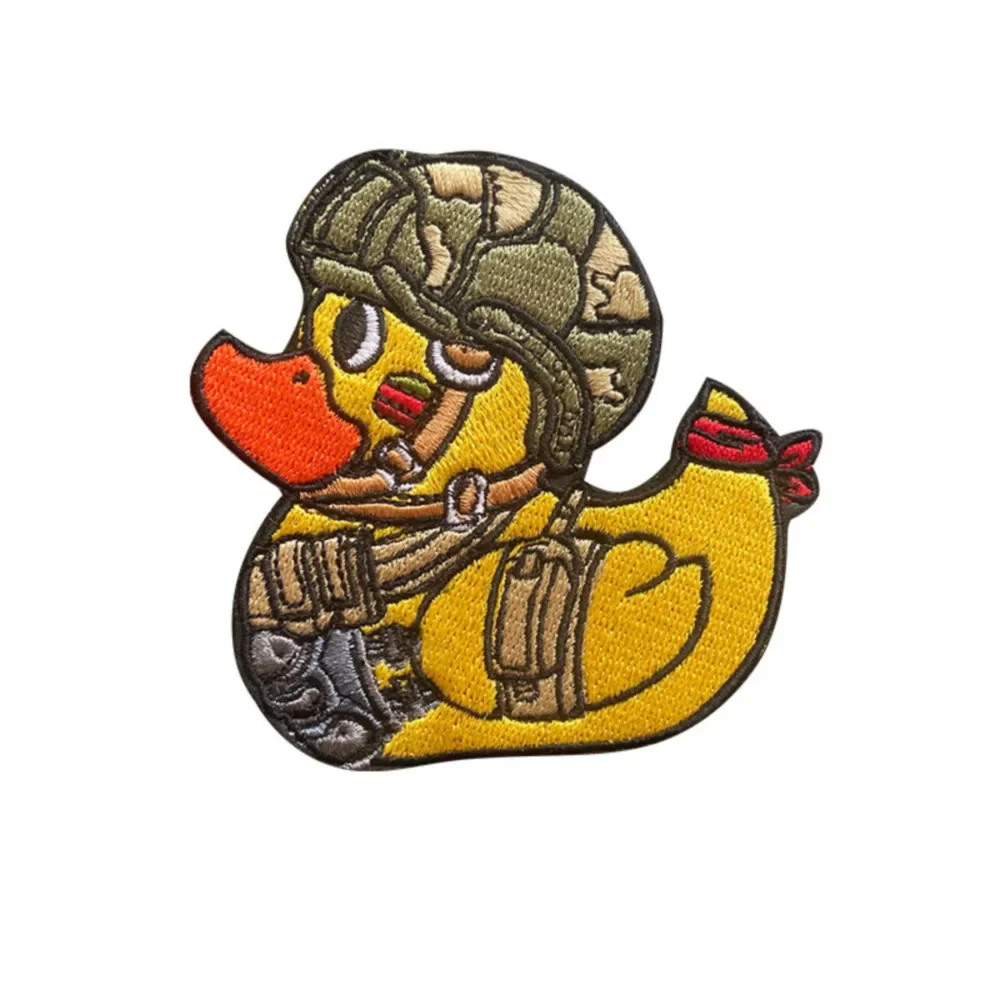 PVC-Patch-Cartoon-Little-Yellow-Duck-Embroidery-Cloth-Sticker-Animal ...