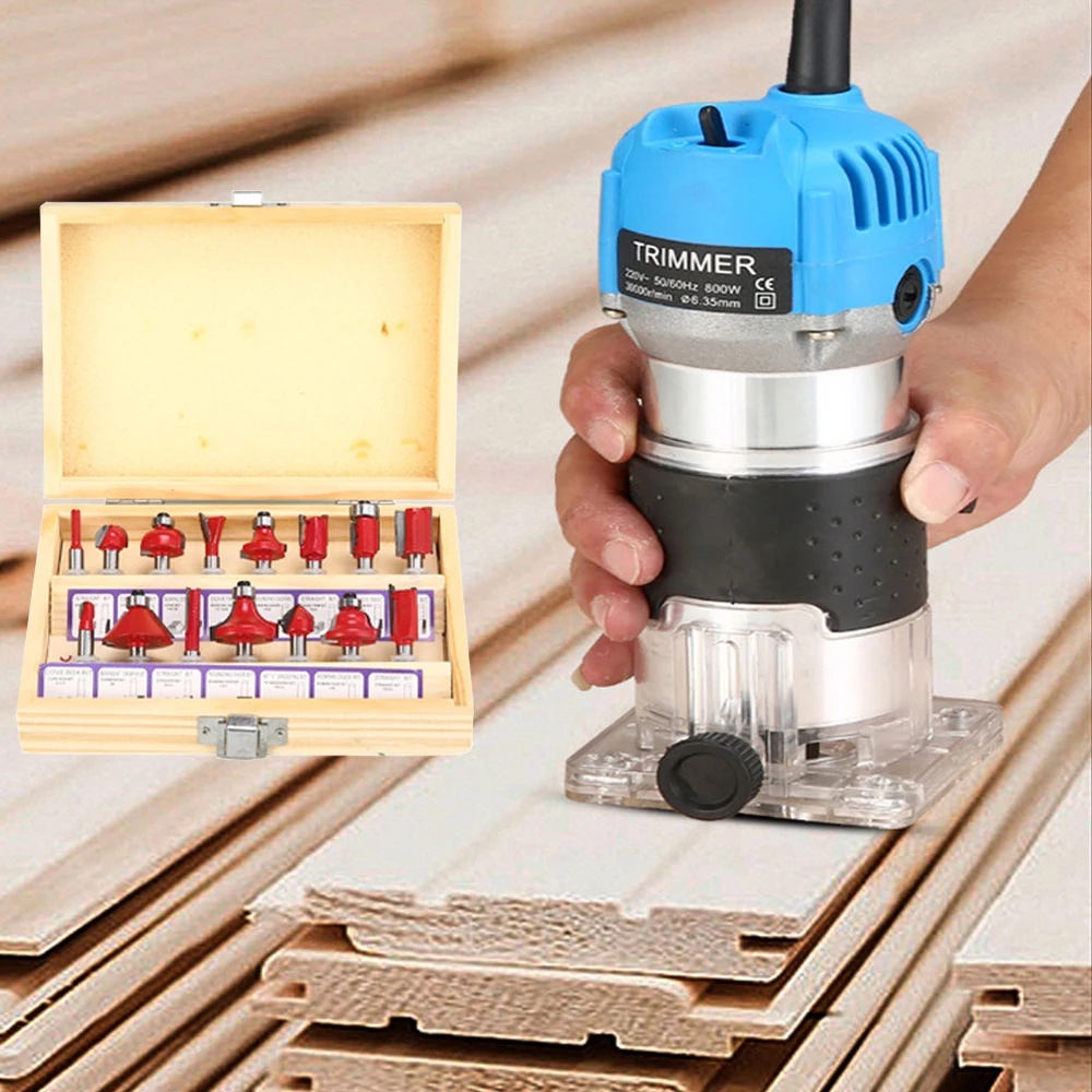 800W-Woodworking-Electric-Trimmer-Wood-Milling-Engraving-Slotting ...