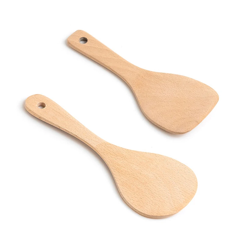 2pcs-Wooden-Rice-Spoon-Paddle-Rice-Cooking-Spatula-Non-stick-Rice ...