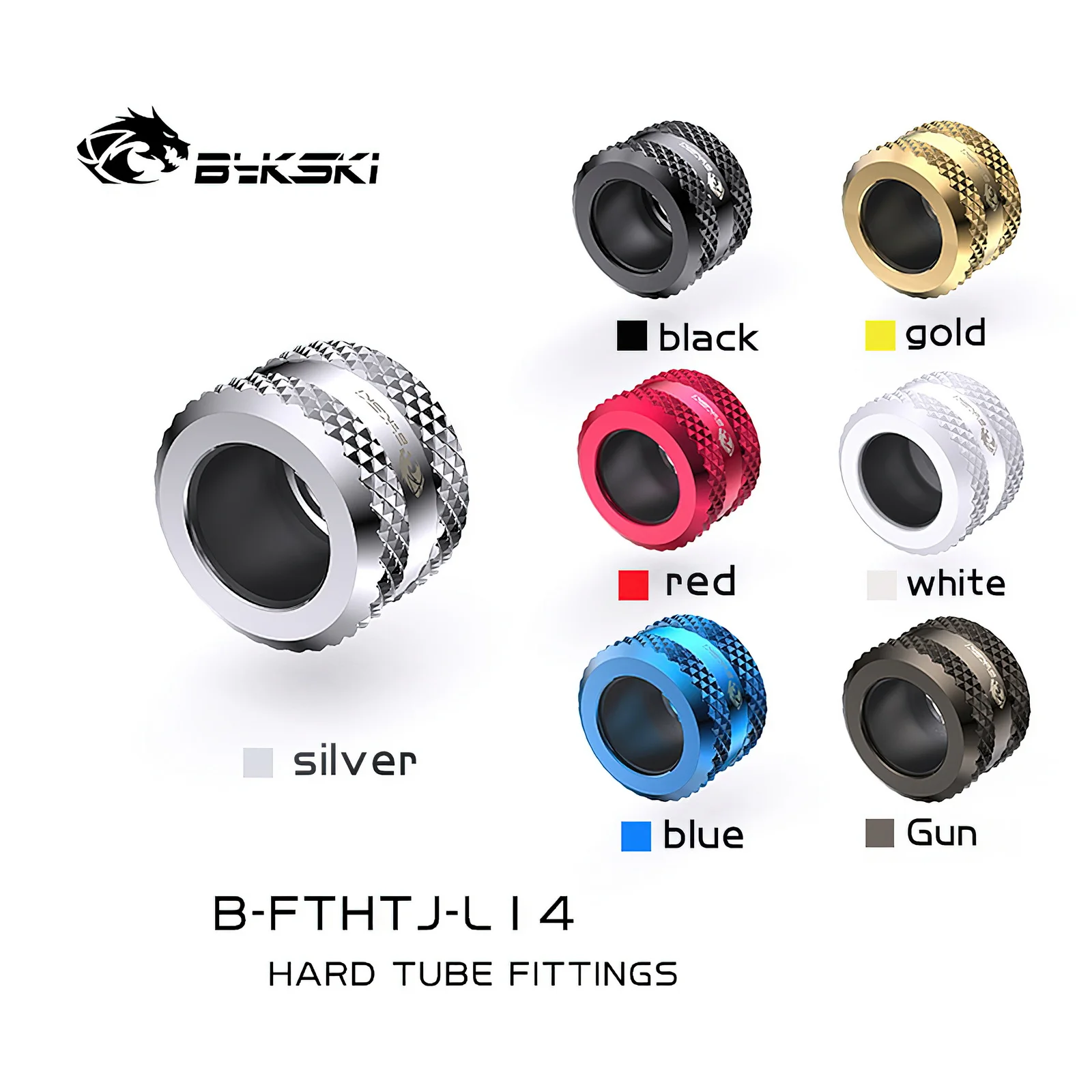 Bykski G1/4 B-FTHTJ-L14 14mm Anti-Off Rigid Hard Tube Compress ...