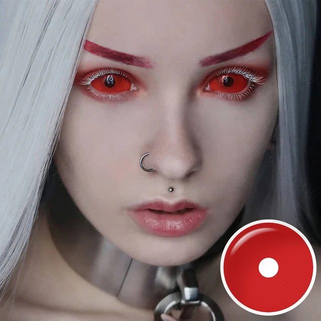 Red Contacts Full Eye