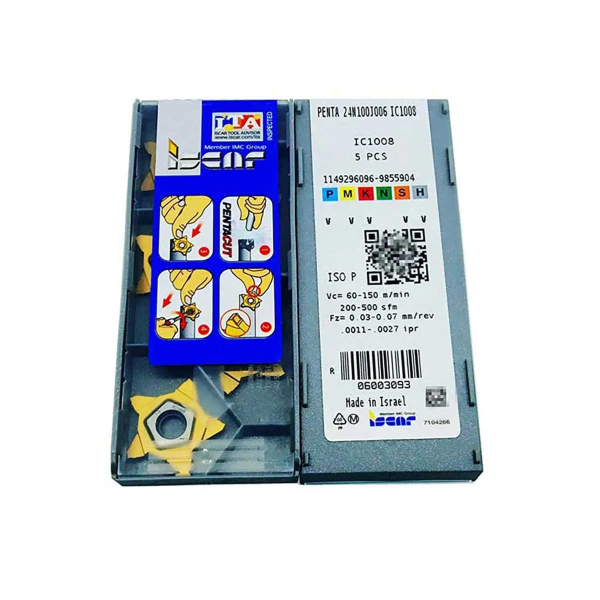 ISCAR-100-Original-PENTA-PENTA24N100J006-IC1008-Threading-Turning ...