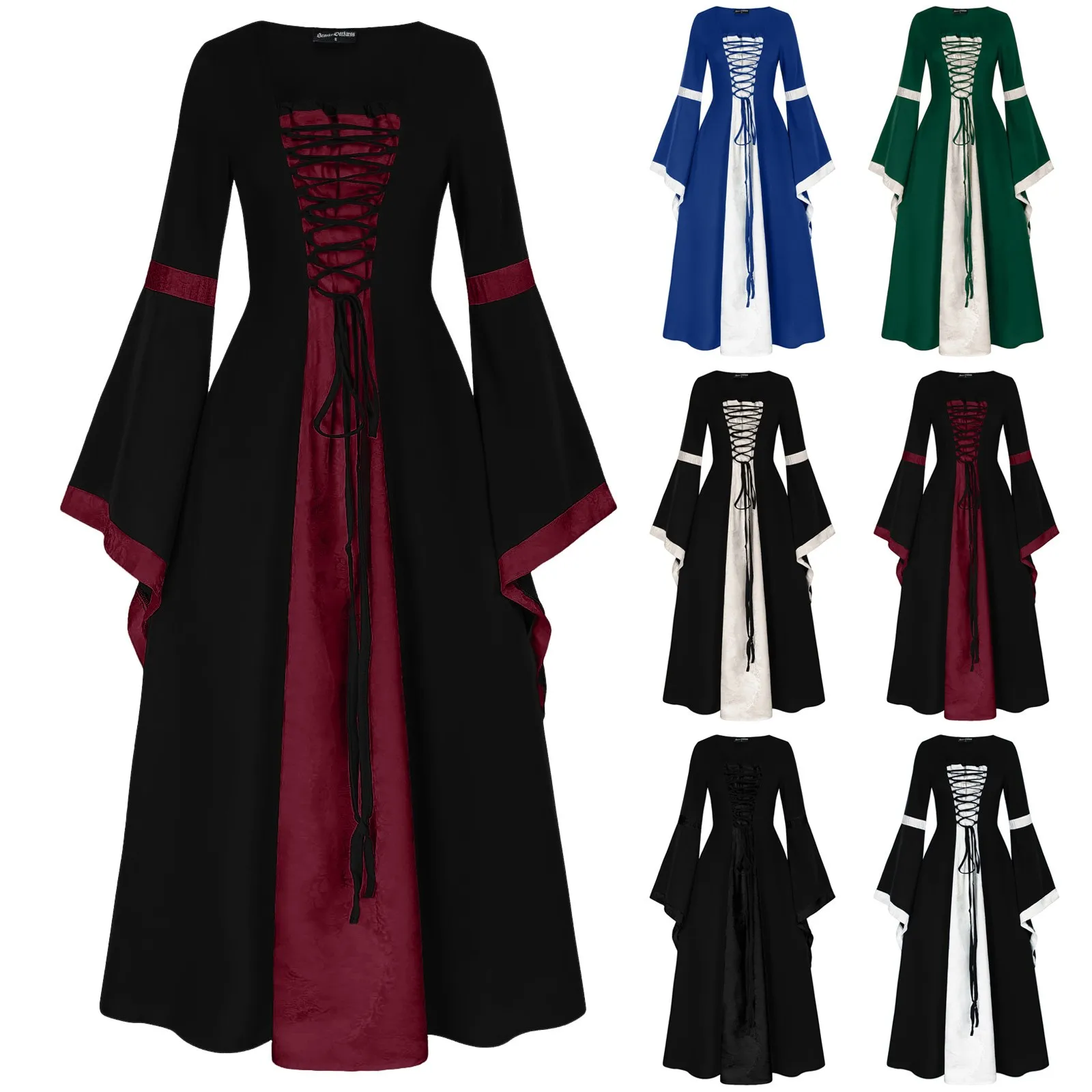 Women-European-Medieval-Court-Fancy-Vampire-Halloween-Cosplay-Costume ...