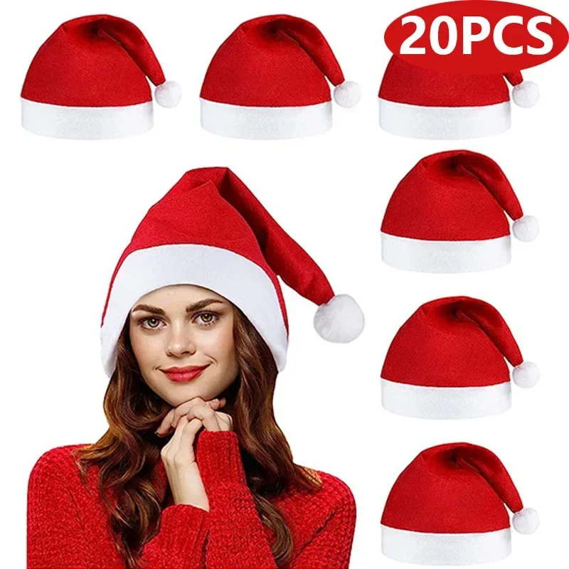 20-1-Uds-Sombreros-de-Navidad-no-tejidos-para-adultos-y-ni-os-sombreros ...