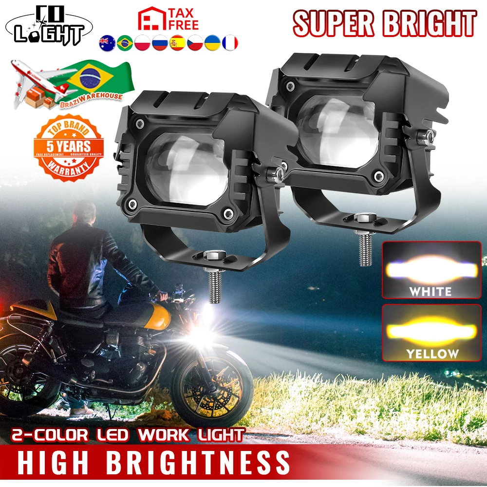 CO-LIGHT-Led-Motorcycle-Headlight-Led-Lens-CSP-Chips-Fog-Lights ...