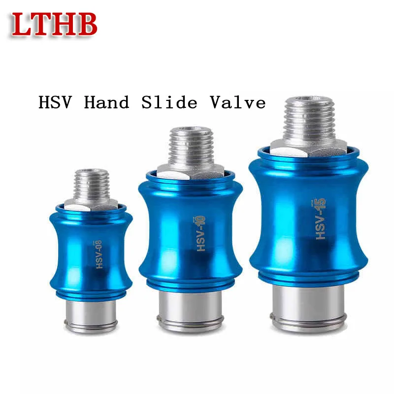 Pneumatic Hand Slide Valve HSV-06 HSV-08 HSV-10 HSV-15 Flow Control ...