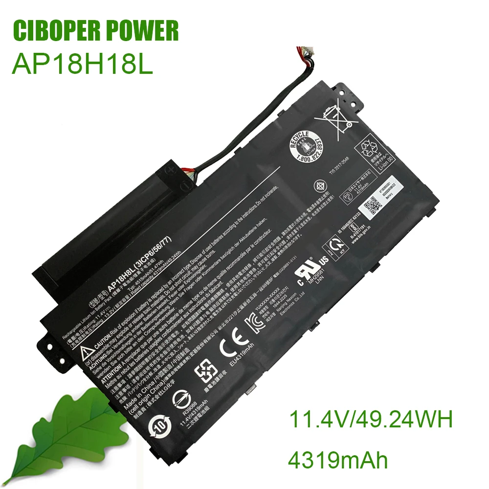 CP-Laptop-Battery-AP18H18J-AP18H18L-N18P5P4-11-4V-49-24Wh-4319mAh-For ...
