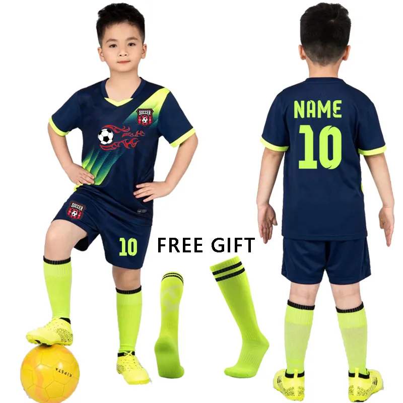 2023-Kids-Football-Uniforms-Boys-Girl-Soccer-Sports-Uniform-Custom-Boys-Football-Jersey ...