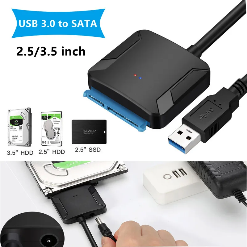 Cable-USB-3-0-a-Sata-convertidor-de-adaptador-de-disco-duro-SATA-III ...