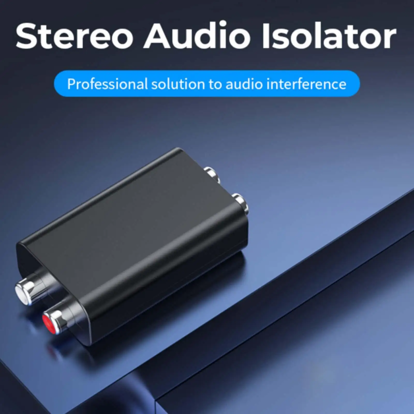 Ground Loop Noise Isolator Denoiser RCA Connection AUX for Audio Stereo ...