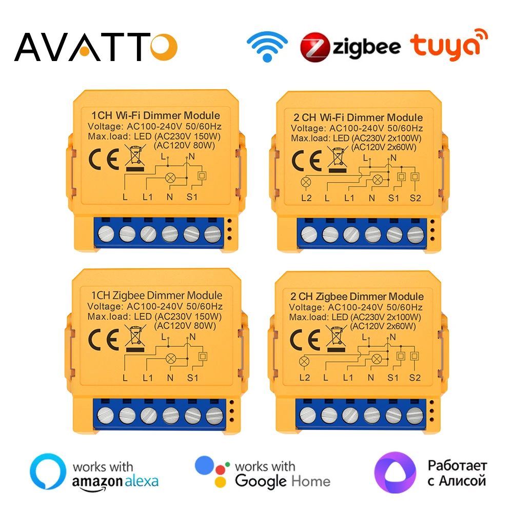 AVATTO-Tuya-WiFi-ZigBee-Smart-Dimmer-Switch-Module-1-2-Gang-Dimmer ...