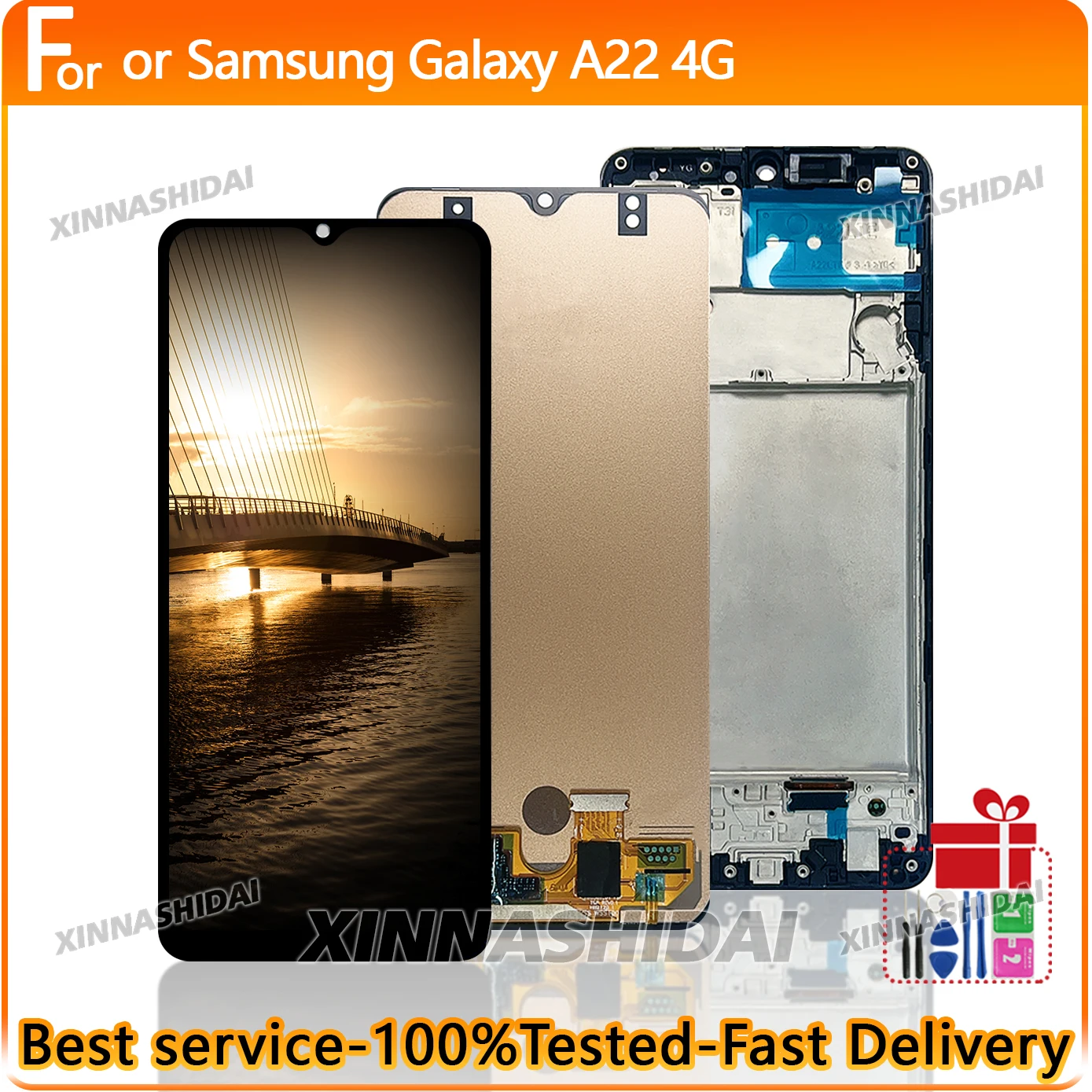6.8'' High Quality Display For Samsung Galaxy A22 4G SM-A225F/DS LCD ...