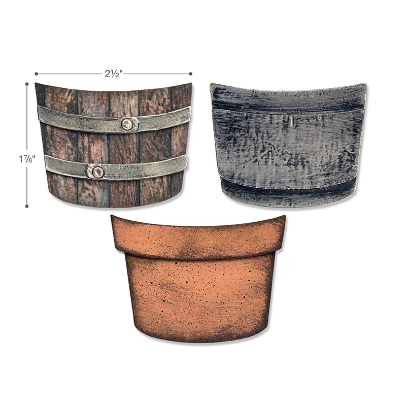 2020 New Flowers Pots Metal Cutting Dies and Spring Plants Die Cut ...