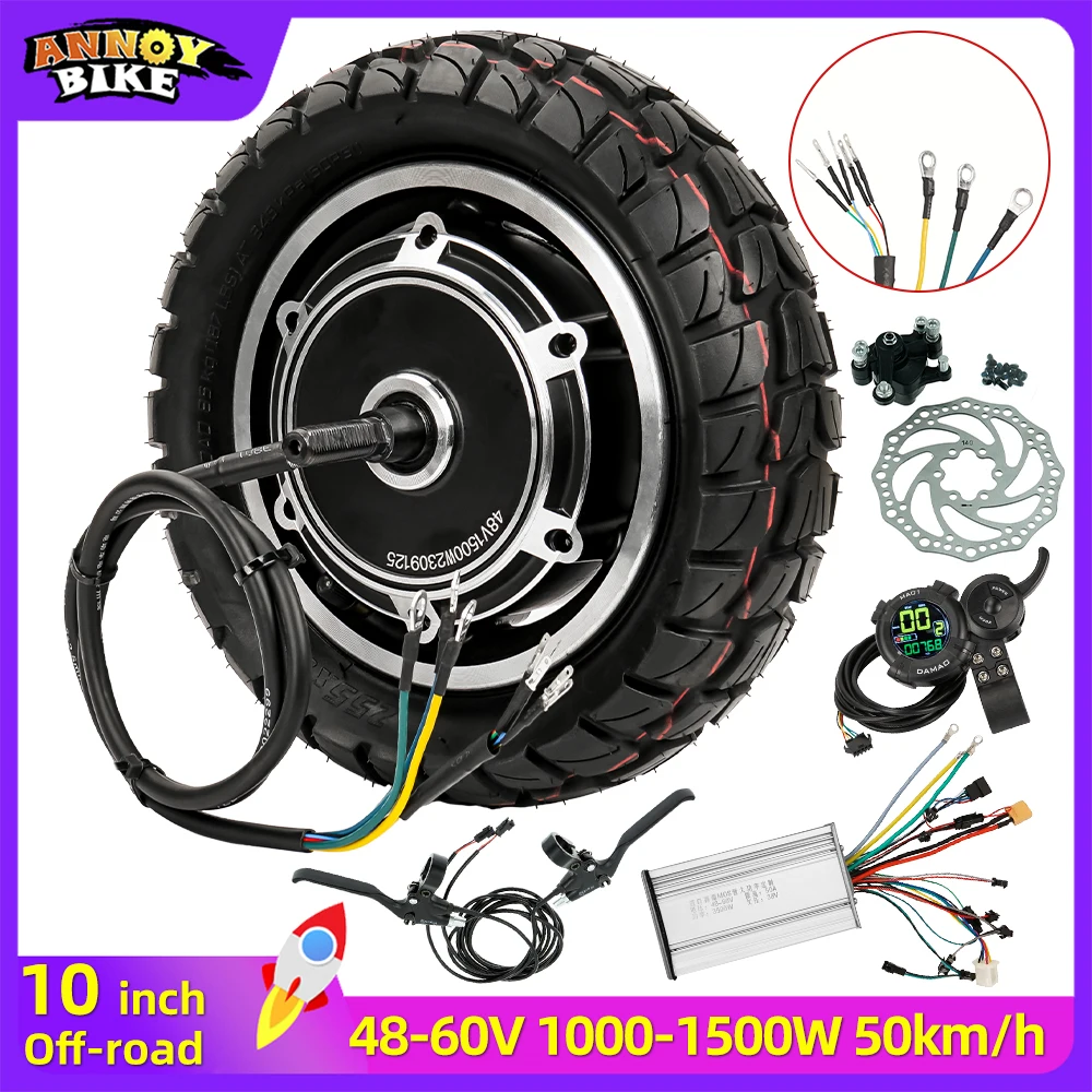 10-inch-48v-60v-1000w-1200w-1500w-Off-road-Tire-Hub-Motor-Kit-30A ...