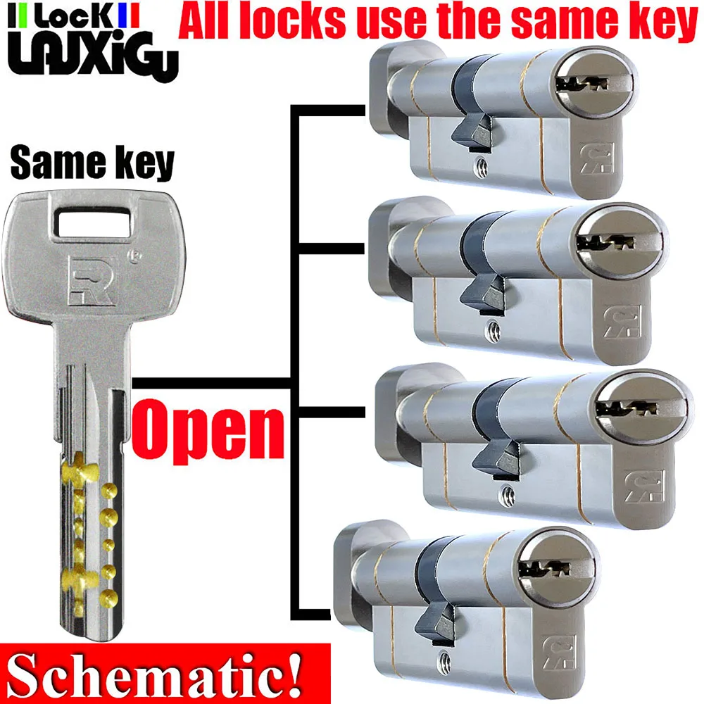 Customize-the-same-key-to-open-all-cylinder-doors-European-standard ...