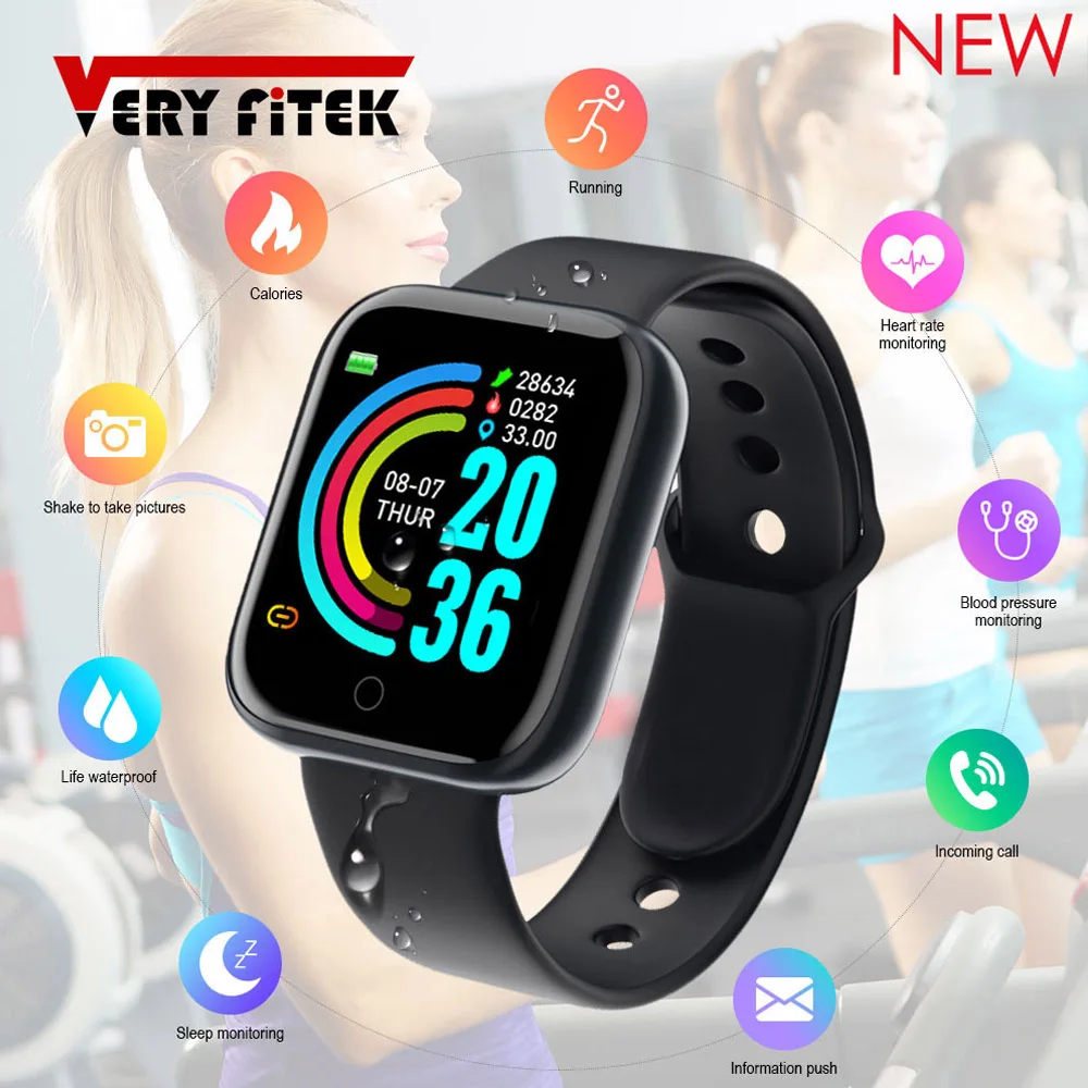 Y68 smartwatch D20 Pro Bluetooth watch Sports Fitness tracker Blood ...