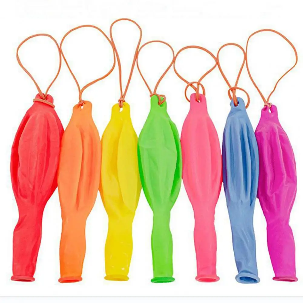 50Pcs Punch Balloon with Rubber Band Latex Bounce Balloon Indoor ...