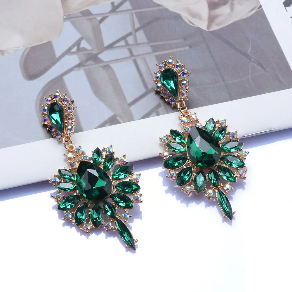 Za Dangle Rhinestone Earrings | Za Crystal Statement Earrings ...