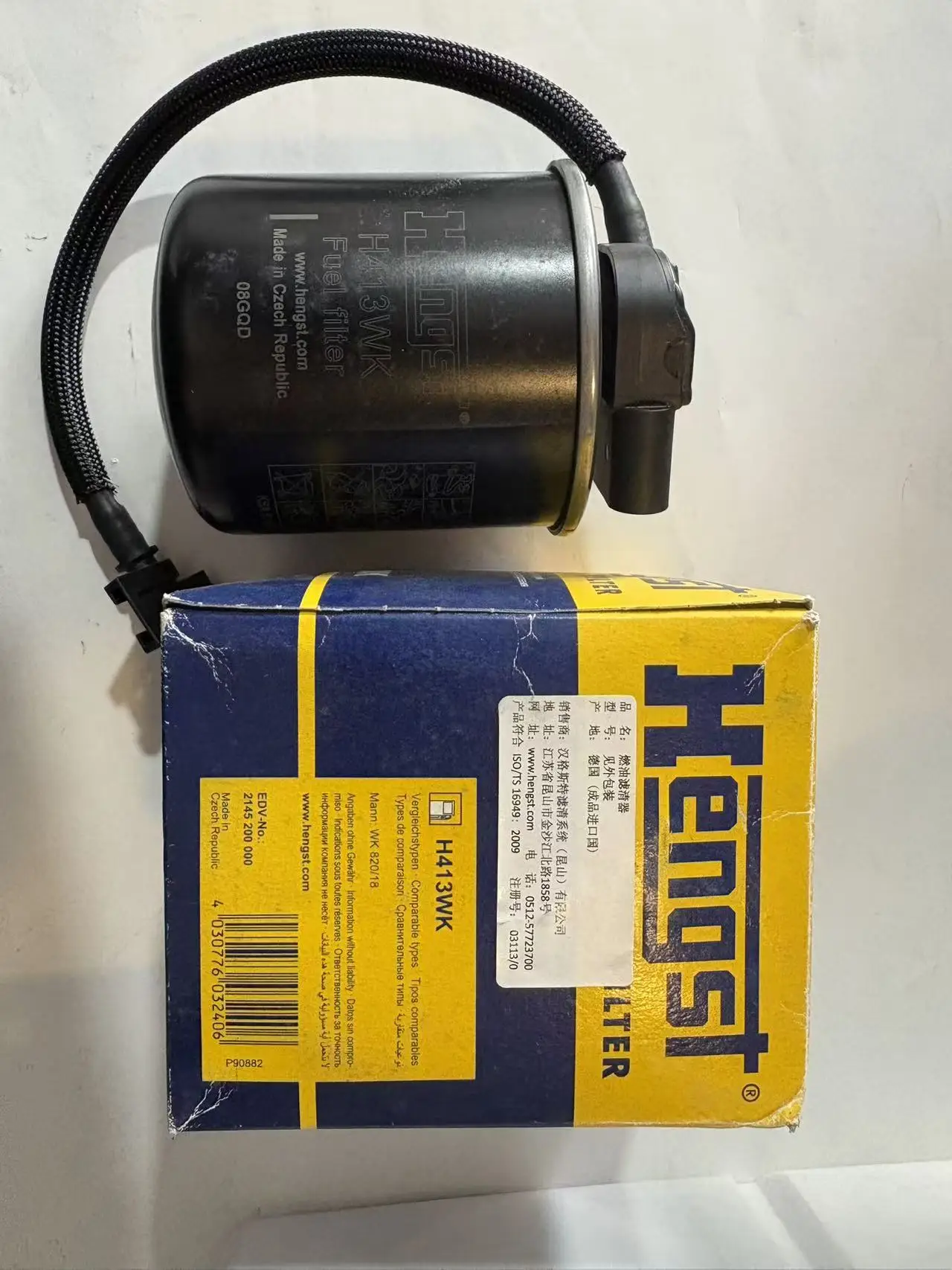 1PSC FUEL FILTER OEM BRAND HENGST H413WK/651 090 0952 FOR MERCEDES-BENZ ...