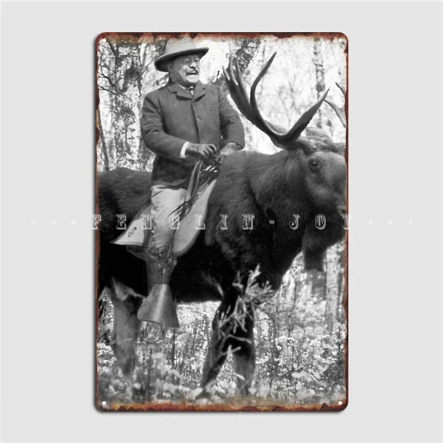 Teddy Roosevelt Moose Poster