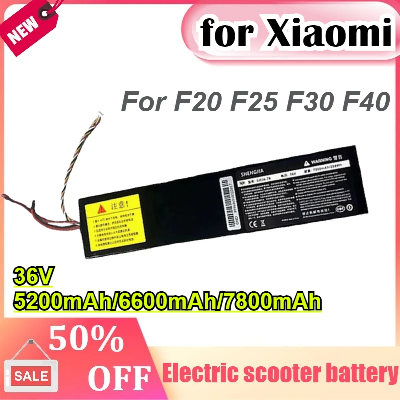 36V 5200mAh/6600mAh/7800mAh for Xiaomi Ninebot F20 F25 F30 F40 Electric ...