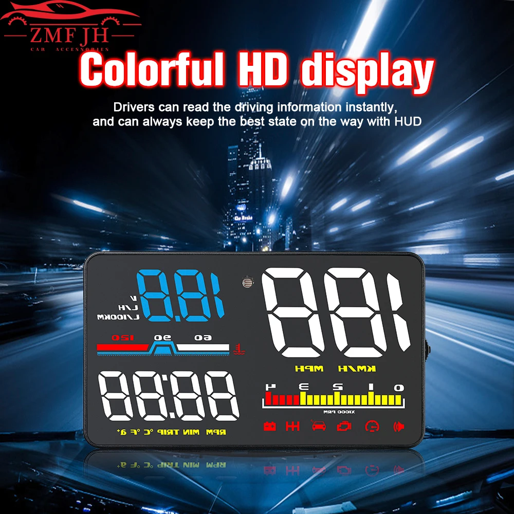 D5000-OBD2-Head-Up-Display-for-Car-Speedometer-Windshield-Projetor-Meter-for-HUD-LED-Accessory ...