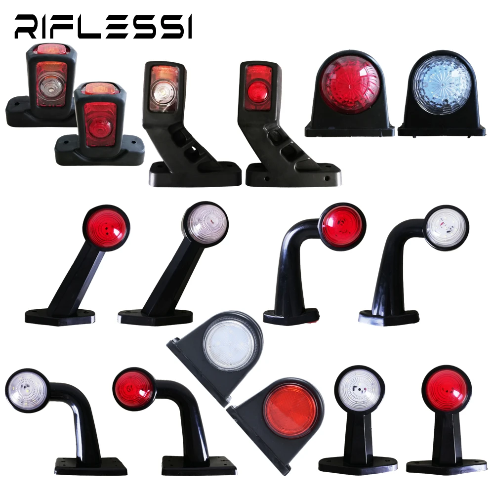 2 X Led Position Light Trailer Clearance Lights 12v 24v Parking Lights ...