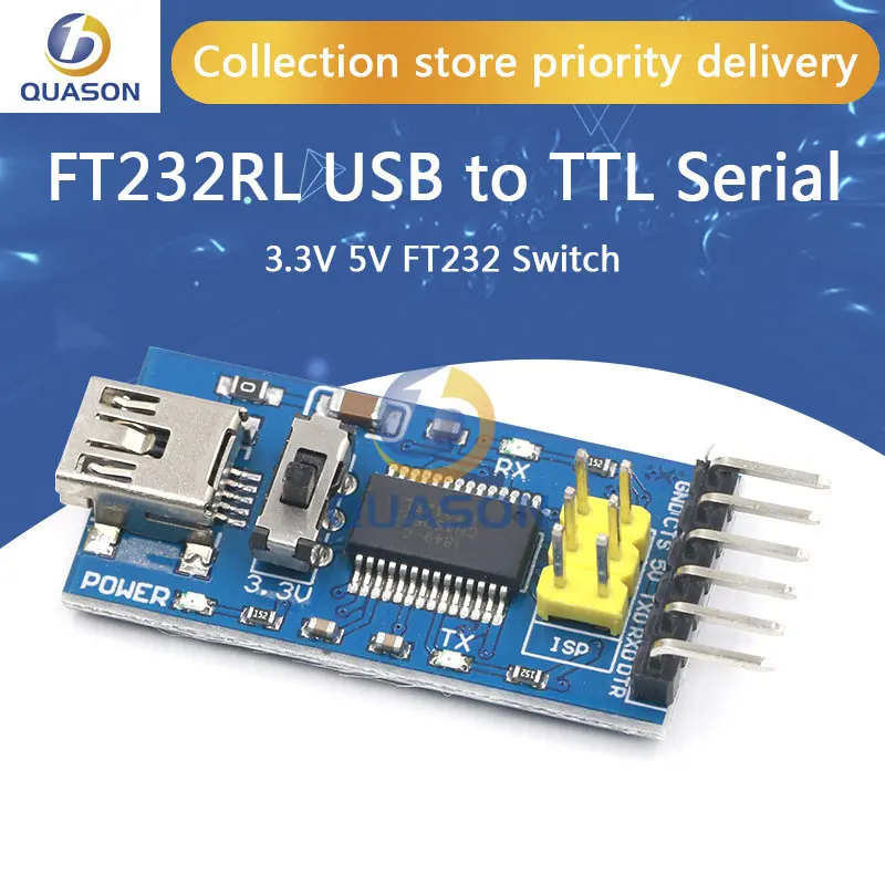 1pc-Basic-Breakout-Board-for-arduino-FTDI-FT232RL-USB-To-TTL-Serial-IC ...