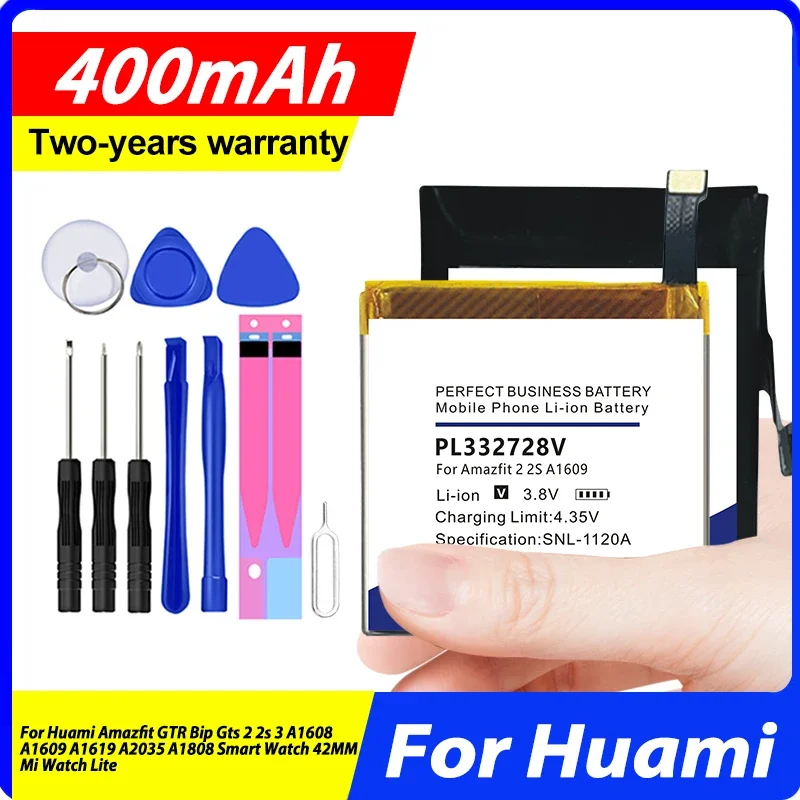 HT481822H PL412120H Battery For Huami Amazfit GTR Bip Gts 2 2s 3 A1608 ...