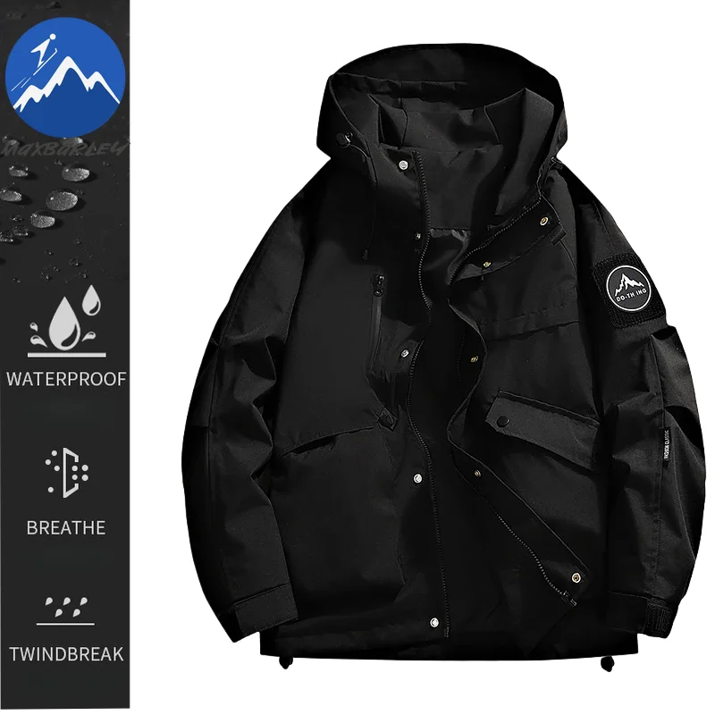 Outdoor Techwear Hiking Windbreaker Jacket Men 2025 Autumn Casual ...