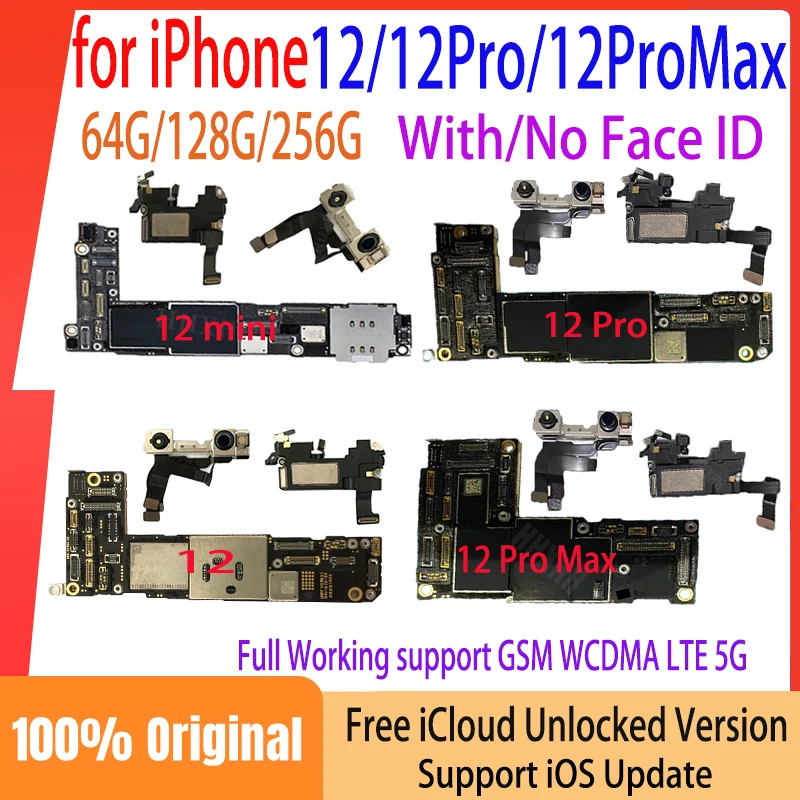 Original Unlocked Logic Board for iPhone 12 Pro Max Motherboard with ...