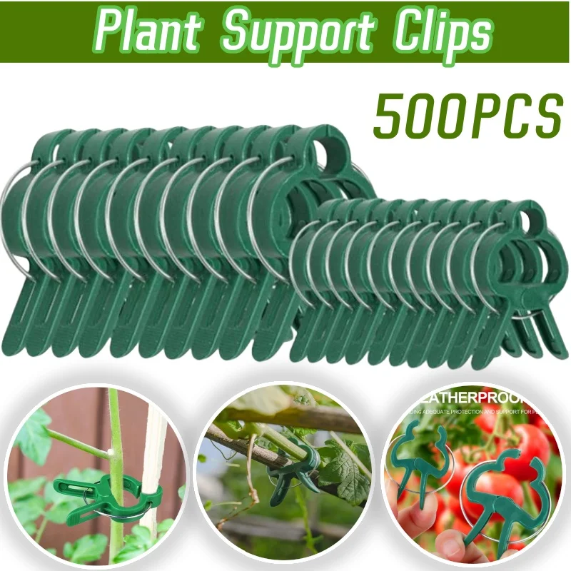 20-500Pcs-Plant-Fixed-Clips-Reusable-Greenhouse-Bracket-Fixing-Stems ...
