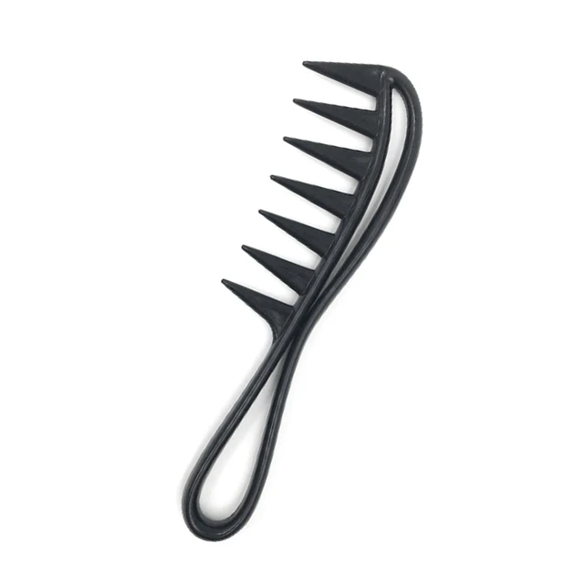 Oil Head Comb Barber Stainless Steel Handle Folding Wide Teeth Men Comb ...