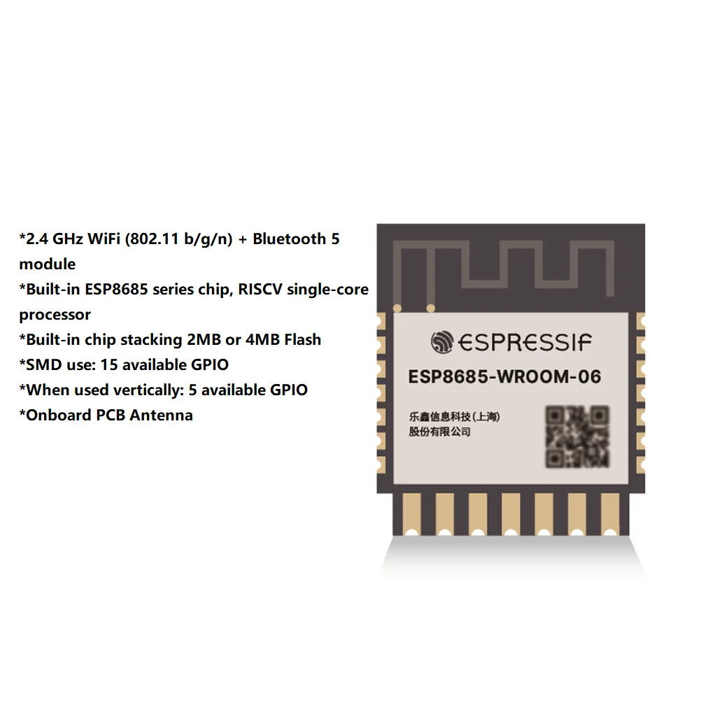 Esp8685-wroom-06 Module, Built-in Esp8685 Chip, Risc-v 32-bit Single ...