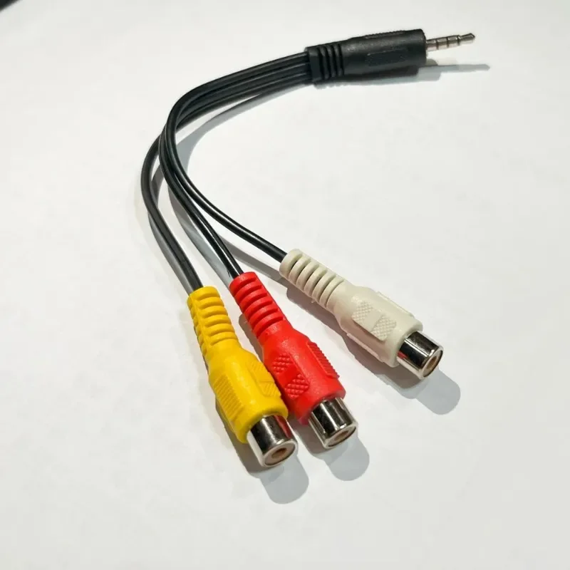 3RCA-female-3-5mm-male-Jack-Plug-Male-to-3-RCA-Adapter-Cable-connector ...