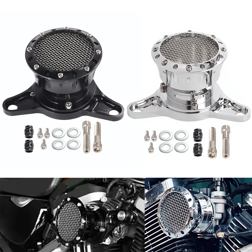 Motorcycle Retro Velocity Stack Air Cleaner Intake Filter For Harley ...