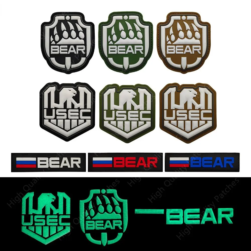Escape-From-Tarkov-PVC-Arm-Badge-Magic-Sticker-USEC-BEAR-Glow-in-the ...