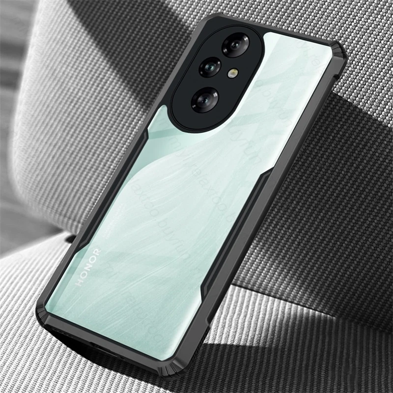 For-Honor-200-Pro-5G-Case-Transparent-Acrylic-Armor-Shockproof-Coque ...