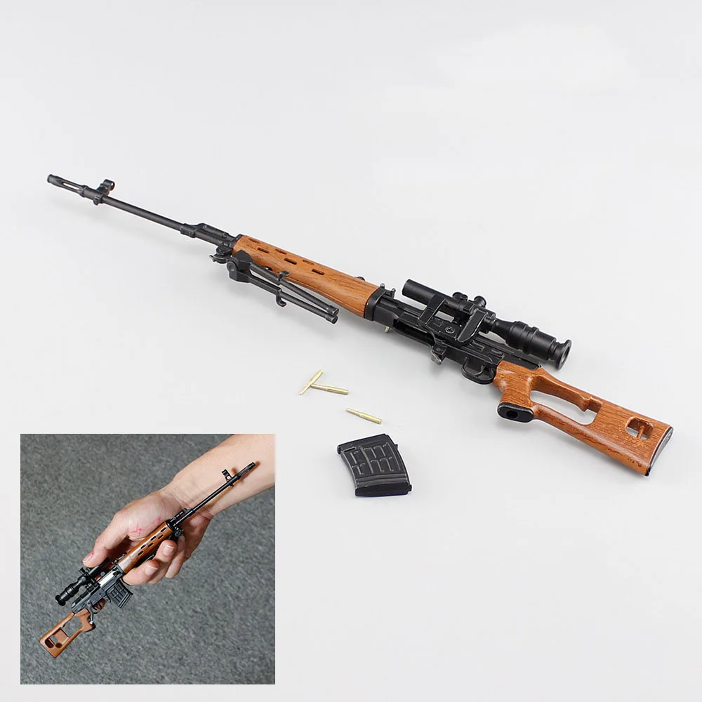 1-3-Miniature-SVD-Dragunov-Toy-Gun-Model-1-3-Scale-Diecast-Metal-Die ...