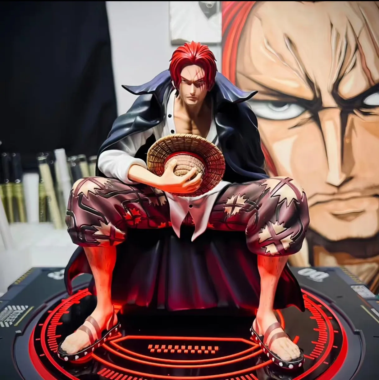 One Piece King Gk Anime Statue Model Red Hair Four Kings Shanks Bt ...