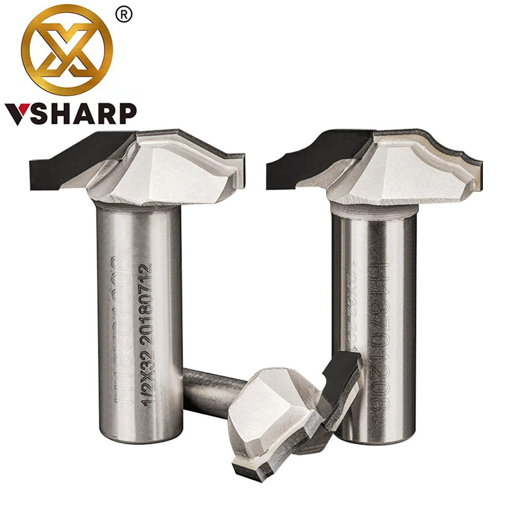 Vsharp Diamond Door Frame Router Bit PCD Woodworking Window Pattern ...